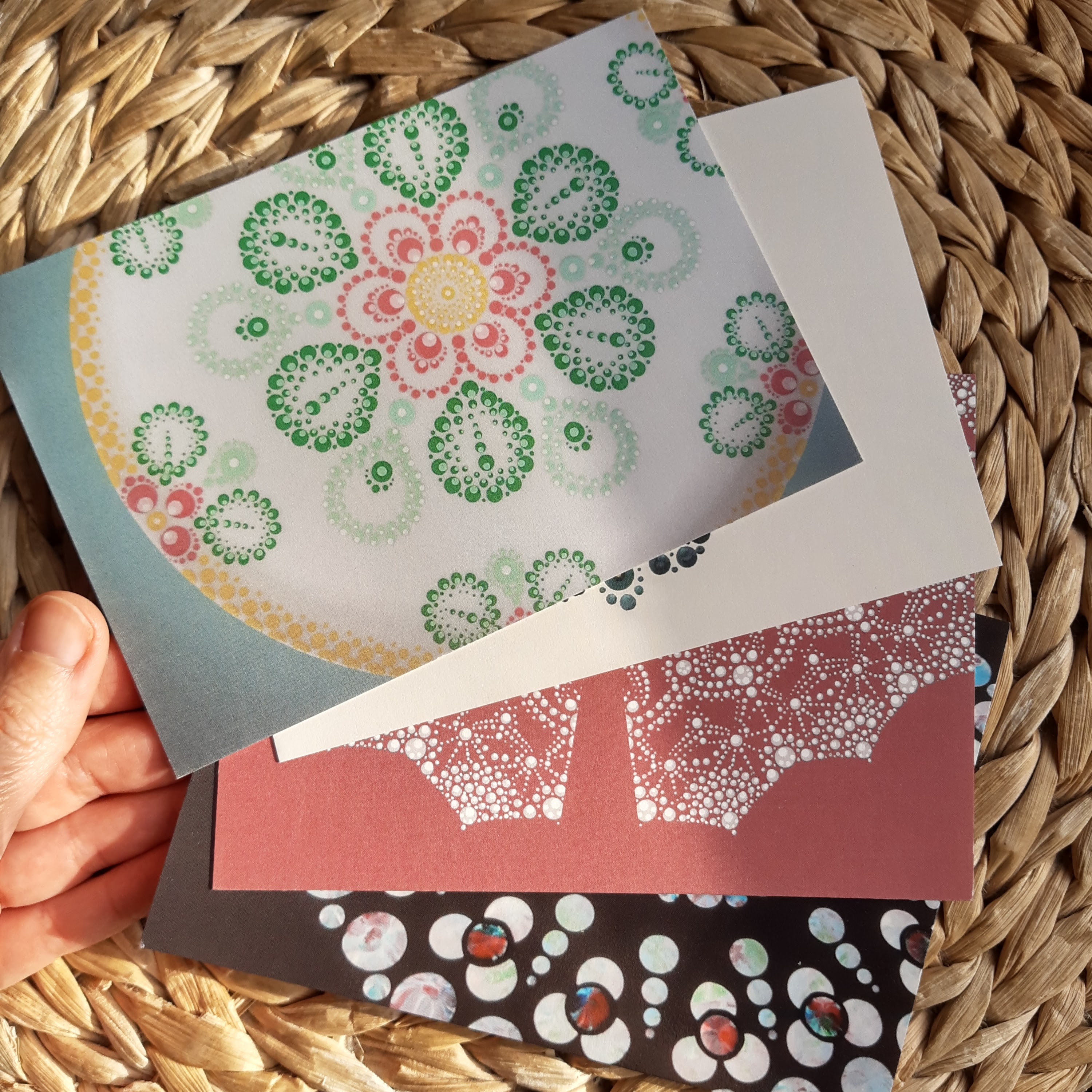 set kaarten met stip ontwerp • kaarten en cadeaus bij Dots Design.nl