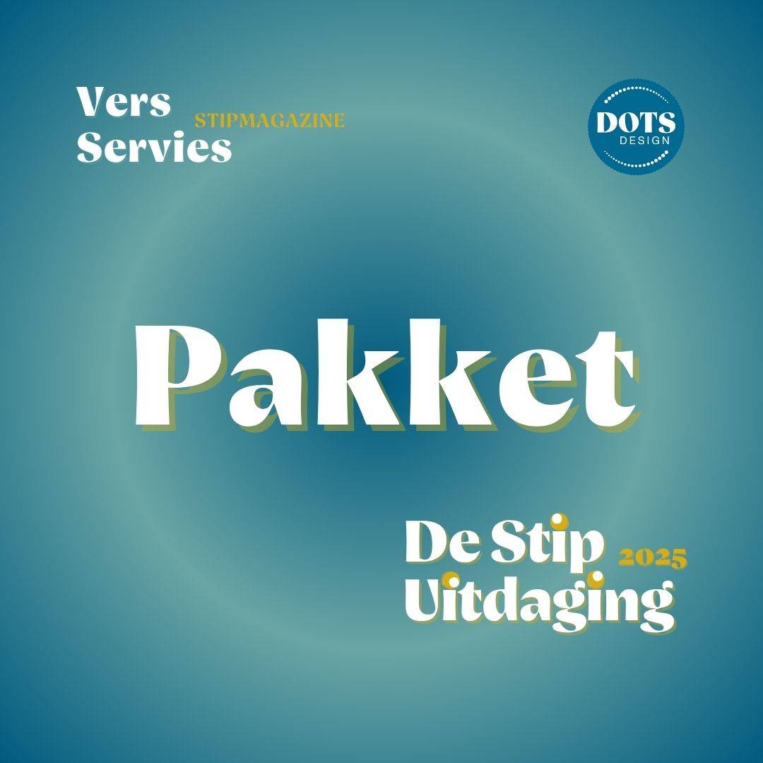 Stip-Uitdaging 2025 - pakket voorwerpen 1234 • Dots Design.nl